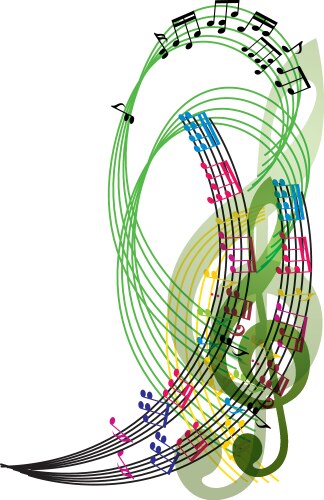 Round music border Royalty Free Vector Image - VectorStock