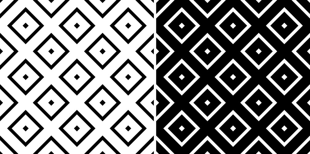 Seamless geometric patterns Royalty Free Vector Image