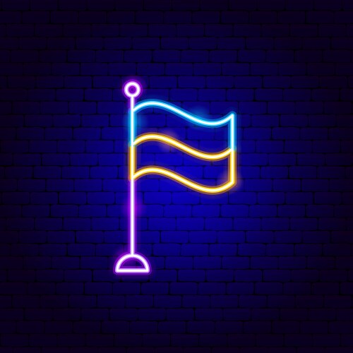 Ukraine neon sign Royalty Free Vector Image - VectorStock