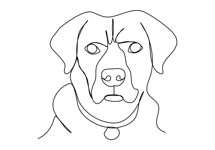 One Line Drawing Dog Vector Images (over 2,100)