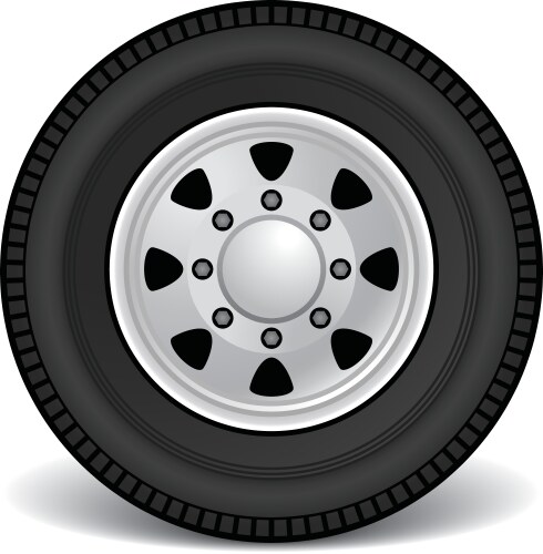 Truck tires Royalty Free Vector Image - VectorStock