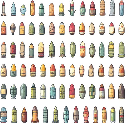 Bullet Cartoon Vector Images (over 5,500)