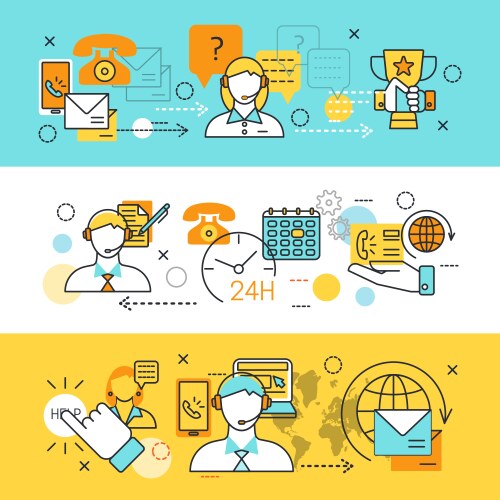 Contact Us Banner Vector Images (over 1,600)