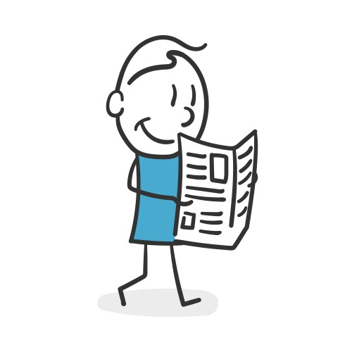 Stickman Reading Vector Images (over 100)