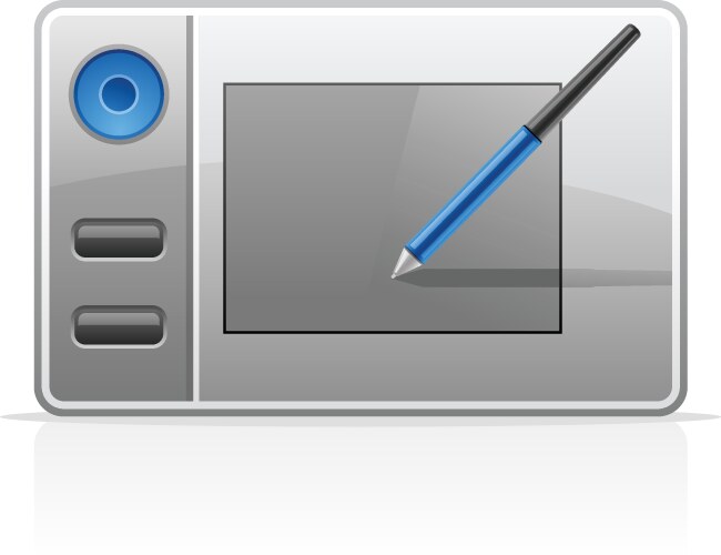 Graphic tablet Royalty Free Vector Image - VectorStock