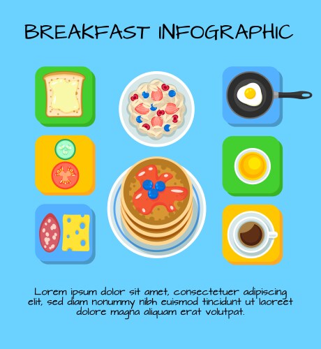 Food fighting cancer infographic Royalty Free Vector Image