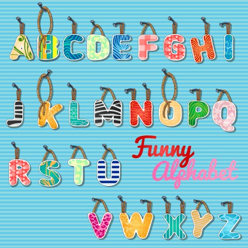 Funny Letters Alphabet Vector Images (over 20,000)