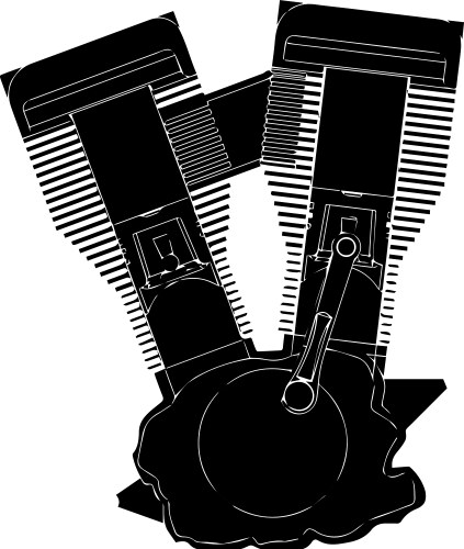 Motor on a white background Royalty Free Vector Image