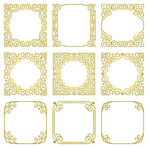 Arabic Gold Border Vector Images (over 14,000)
