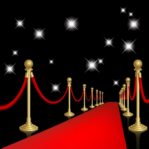 Movie Premiere Red Carpet Sign Royalty Free Vector Image