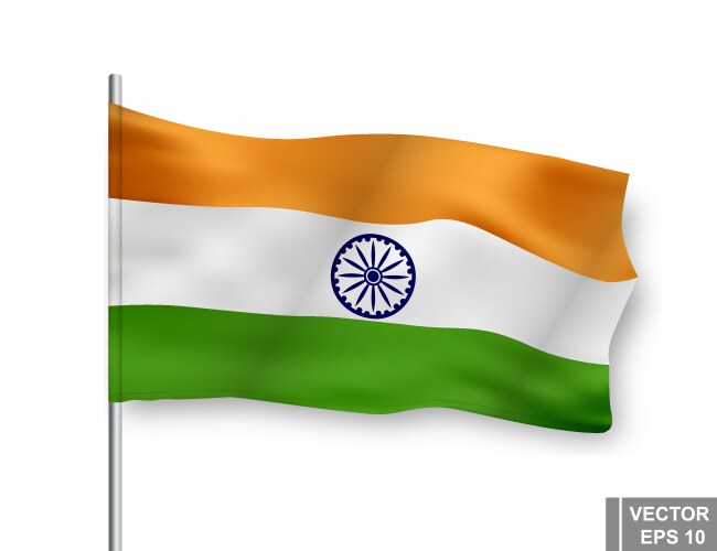 Webmap india flag logo Royalty Free Vector Image
