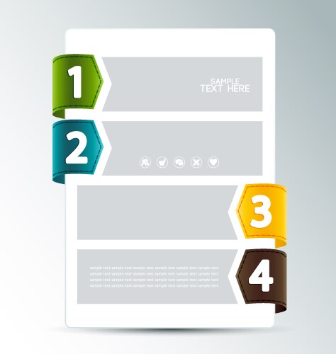 Infographics three options Royalty Free Vector Image