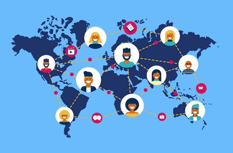 Education network school student diagram Vector Image