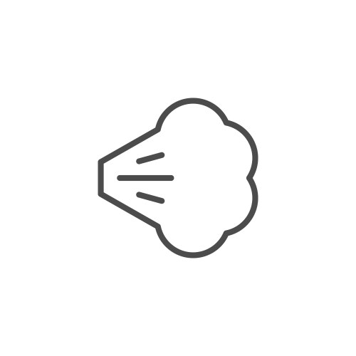 Suction icon with hose or tube suck in air Vector Image