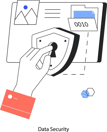 Data Security Royalty Free Vector Image Vectorstock