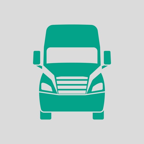 Container ship icon front view Royalty Free Vector Image