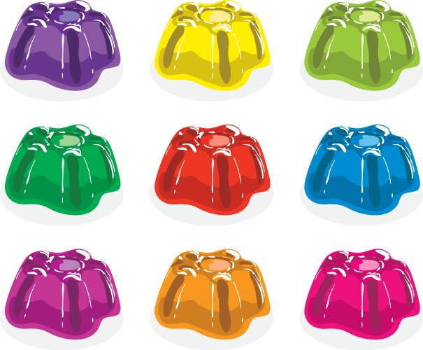 Jelly isolated on white Royalty Free Vector Image