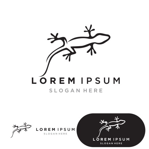 Lizard logo and symbol image Royalty Free Vector Image