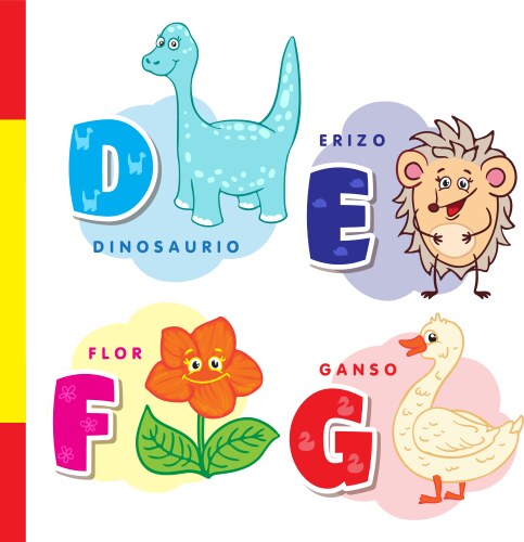 Funny cartoon alphabet Royalty Free Vector Image