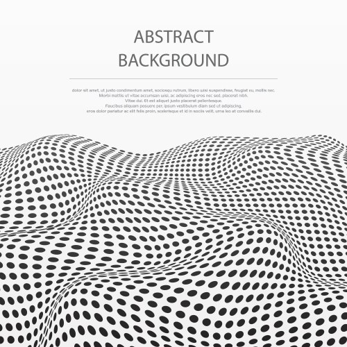 Dotted wave pattern background Royalty Free Vector Image
