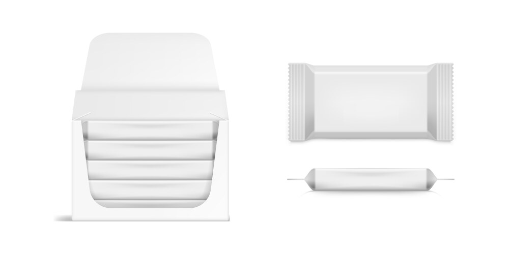 Blank food plastic box container for ice cream Vector Image