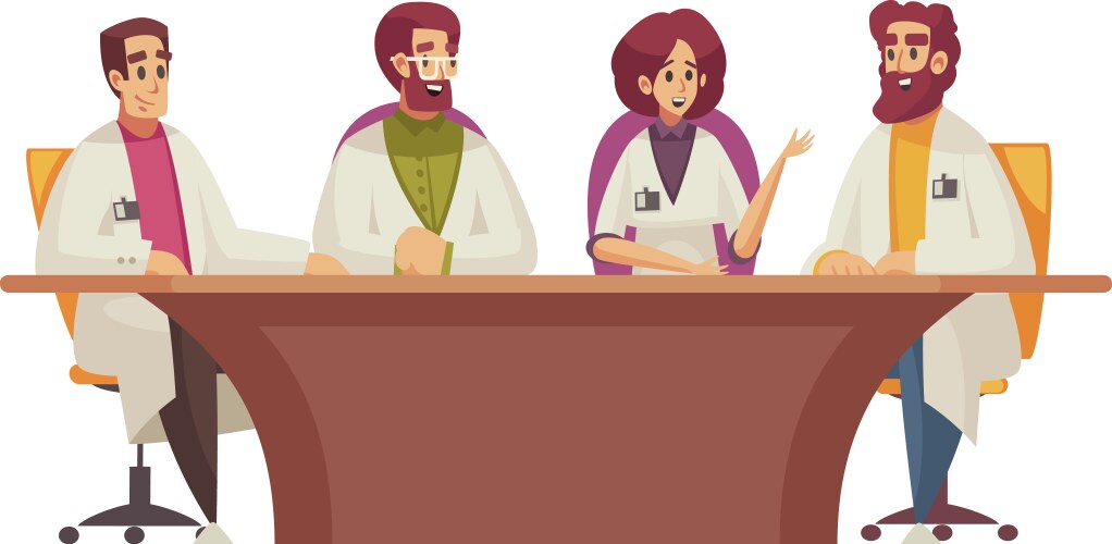 Cartoon conference Royalty Free Vector Image - VectorStock