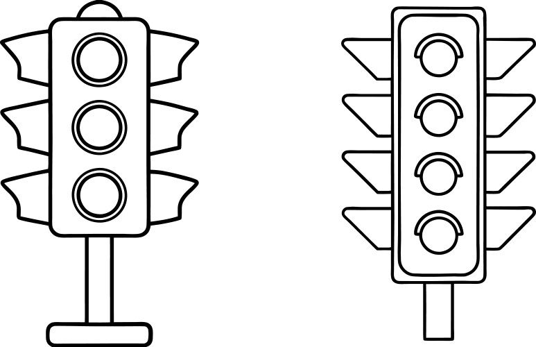 Traffic Light Outline Vector Images (over 15,000)