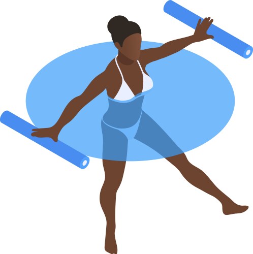 Water aerobics icon Royalty Free Vector Image - VectorStock