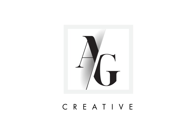 Ag logo letter design Royalty Free Vector Image