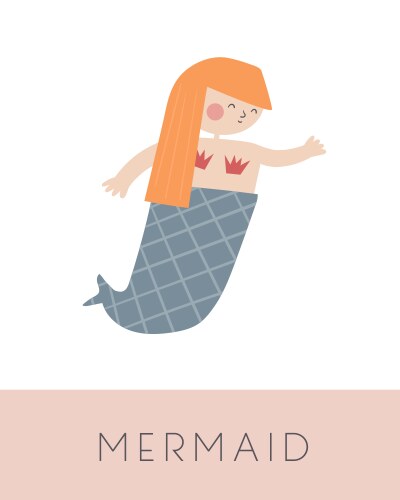 Fairy tale flashcard learning english words Vector Image