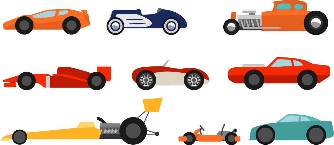 Old cars Royalty Free Vector Image - VectorStock