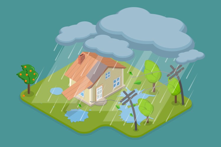 Cartoon Rainstorm Storm Vector Images (over 340)