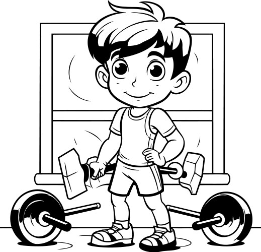 Cute little boy cartoon graphic design Royalty Free Vector