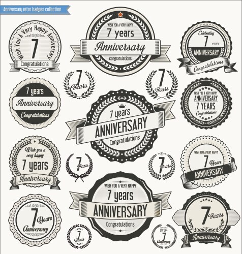7 Year Anniversary Vector Images (over 2,700)