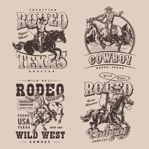 Rodeo Logos Vector Images (over 6,500)