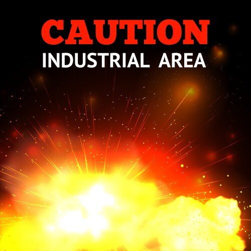 Bomb explosion fire background Royalty Free Vector Image