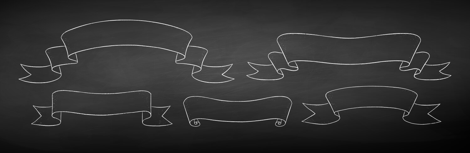 Line Art Ribbon Banner Vector Images (over 24,000)