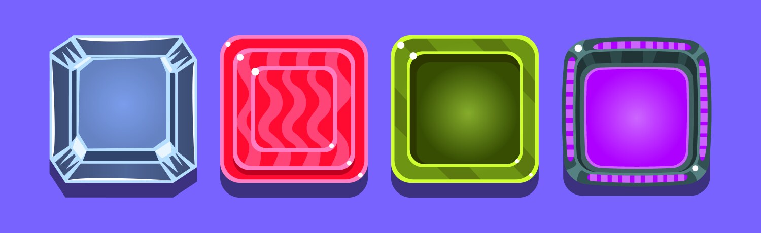 Game Button Assets Vector Images (over 3,400)