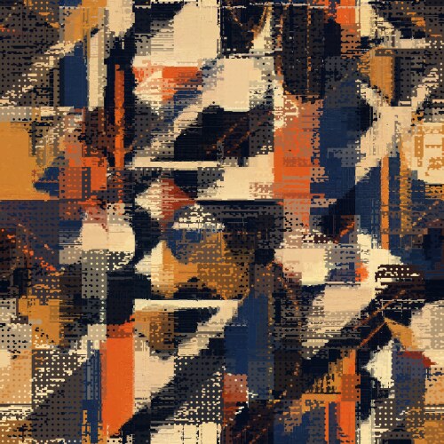 Image with imitation of grunge datamoshing Vector Image