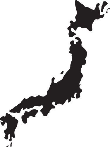 Japan Map Black White Vector Images (over 3,100)