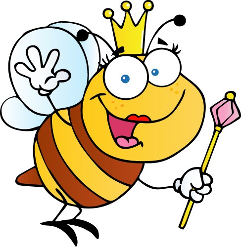 Cartoon bee Royalty Free Vector Image - VectorStock