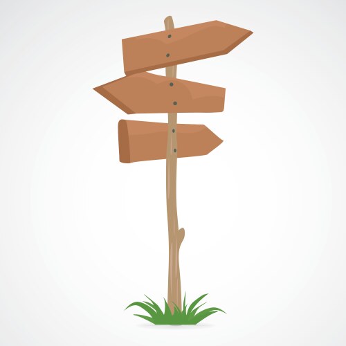 Direction road signs Royalty Free Vector Image