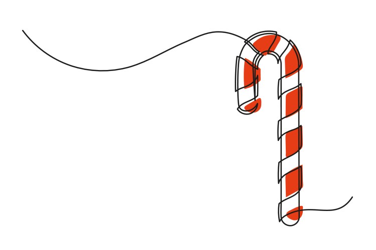 One Line Drawing Christmas Vector Images (over 2,900)