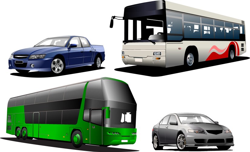 Cars and Buses Vector Images (over 520)