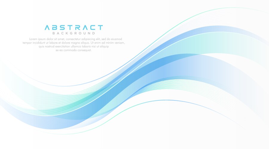 Abstract blue waves background design Royalty Free Vector