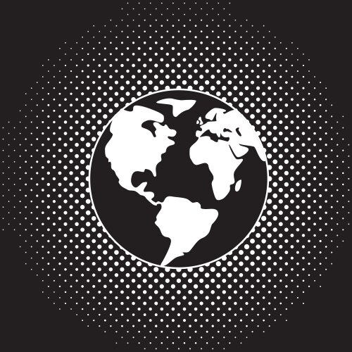 Earth Globe Black and White Vector Images (over 16,000)