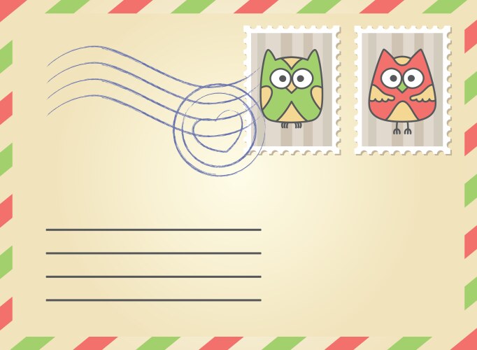 Postage Envelope Cartoon Vector Images (over 4,000)