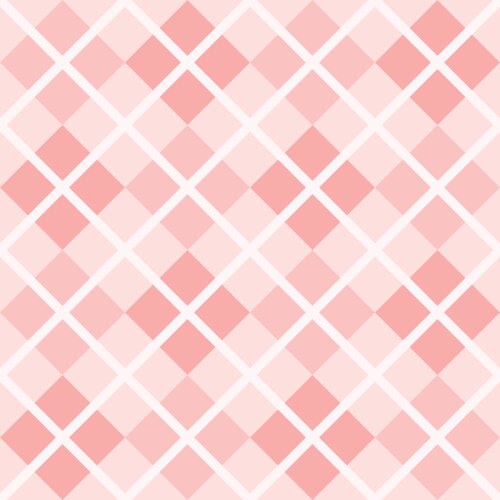 Seamless sweet checkered baby pink background Vector Image