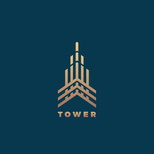 Real estate abstract geometry sign symbol Vector Image