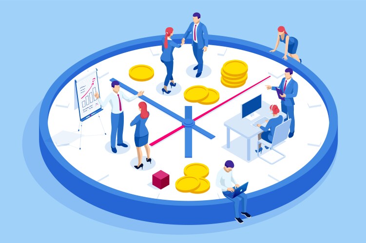 Clock Pull Vector Images (over 200)